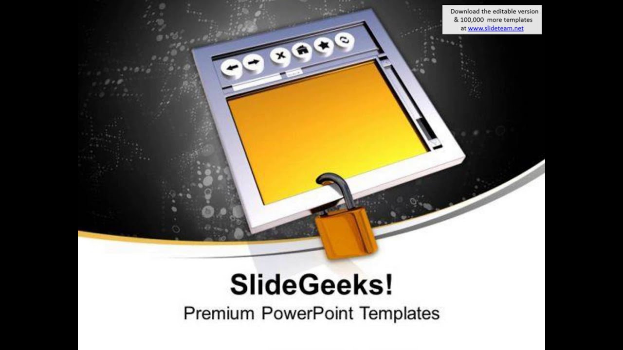 secure internet browser networking powerpoint templates ppt backgrounds for slides 0213 presentation