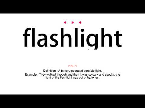 How to pronounce flashlight - Vocab Today