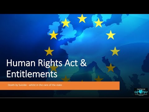 Human Rights Act Positive Obligation Article 2. To prevent suicide in state custody. 25 minutes