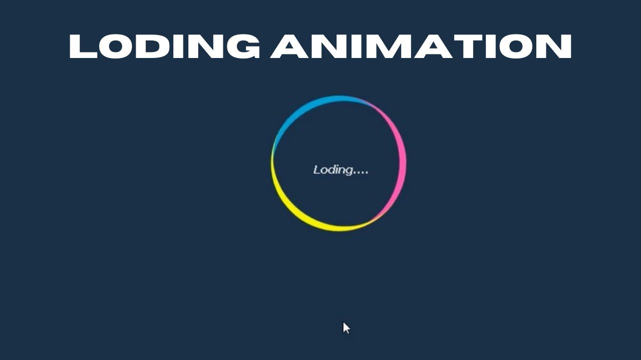 Make a 3 colors circle loading animation bar with only CSS and Html.