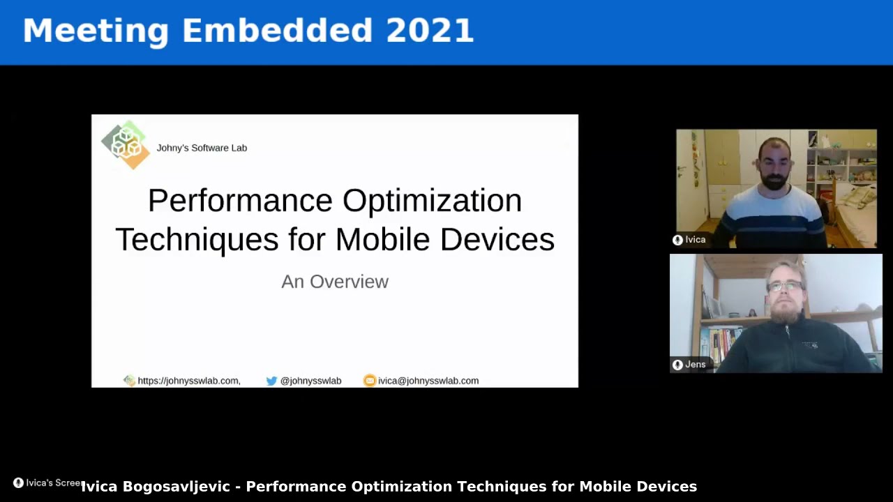 Ivica Bogosavljevic   Performance Optimization Techniques for Mobile Devices