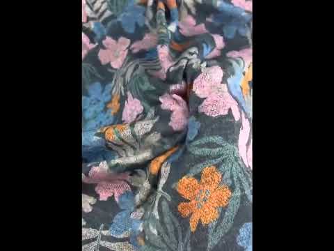 New Minerva Exclusive Sweater Knit dressmaking fabric - Introducing Tranquil Leaves