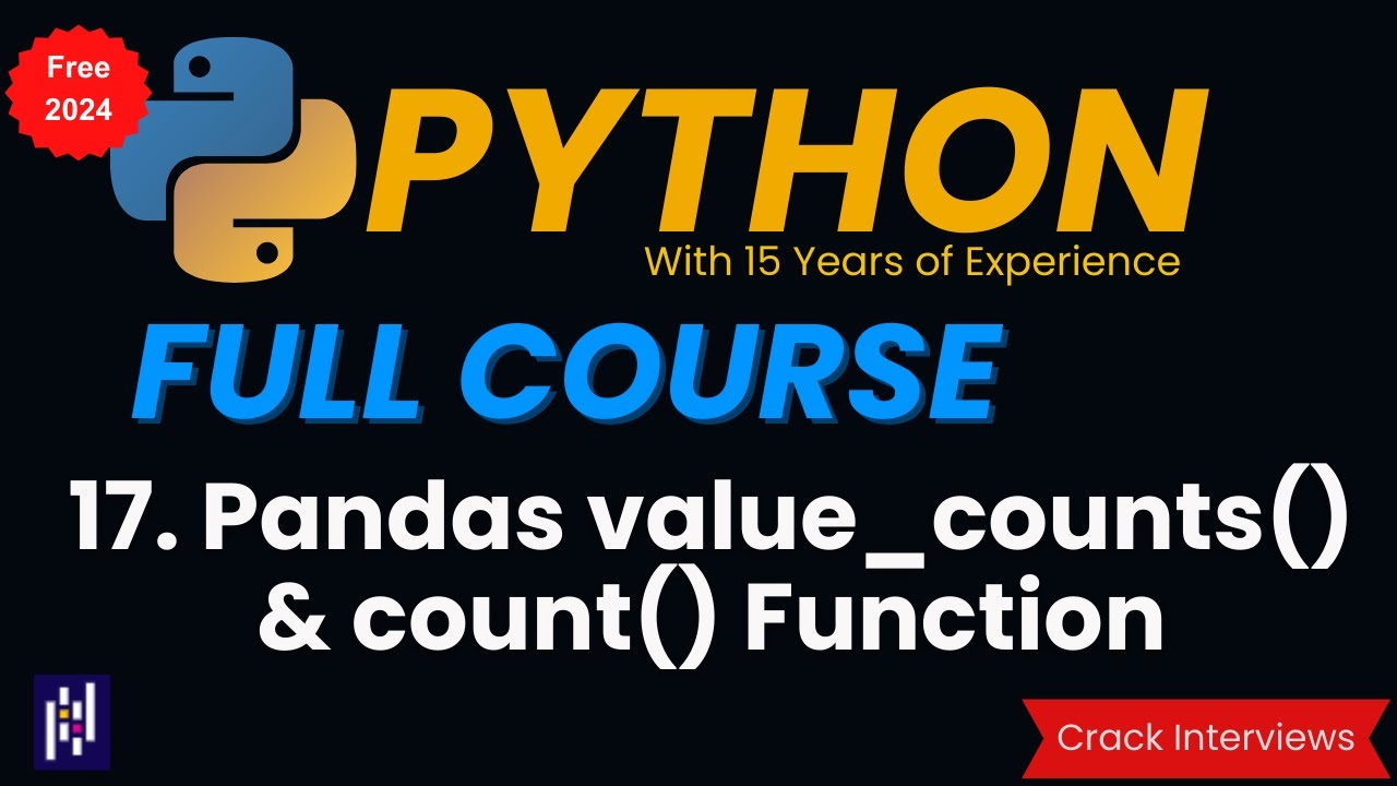 value_counts Function | count function | DataFrame | Series | Index | Python