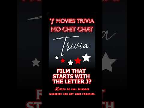 ‘J’ Letter Movies Trivia Question #4 from the No Chit Chat Trivia Podcast #trivia #movies #films