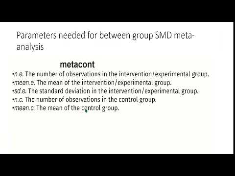 Part 4: Standardized mean difference