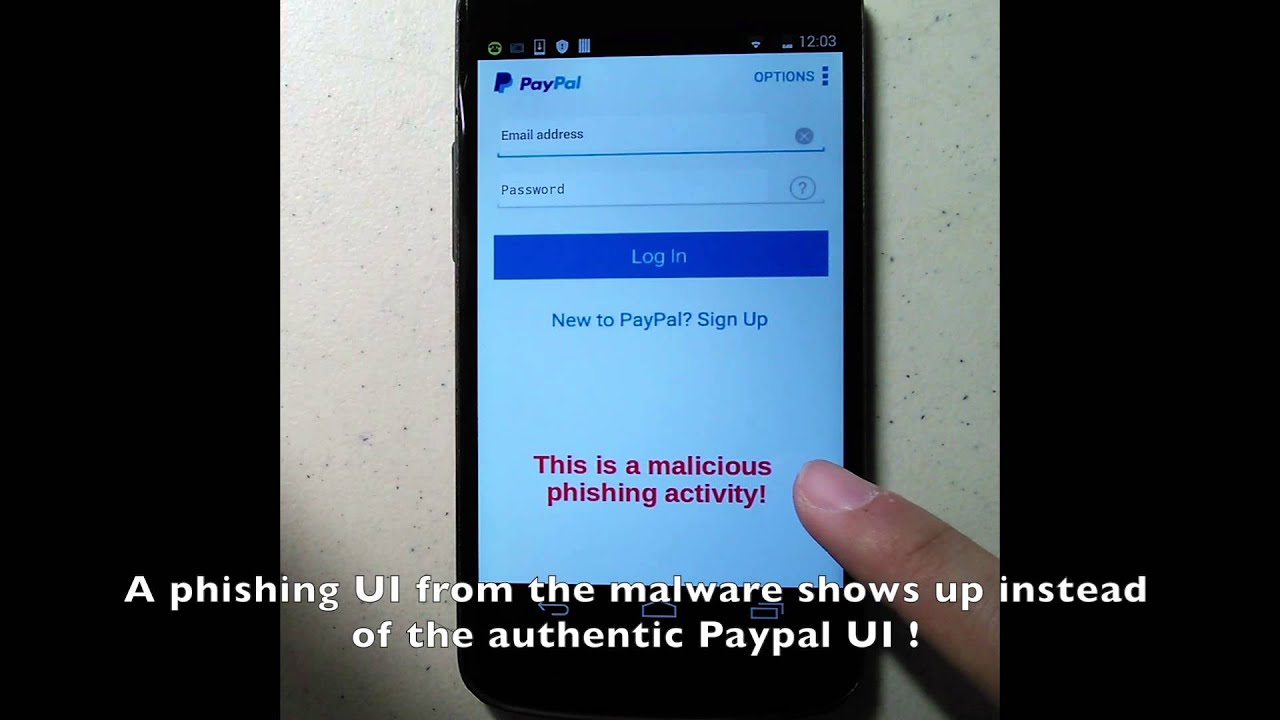 Android Task Hijacking Attack Demo - User Spoofing Attack