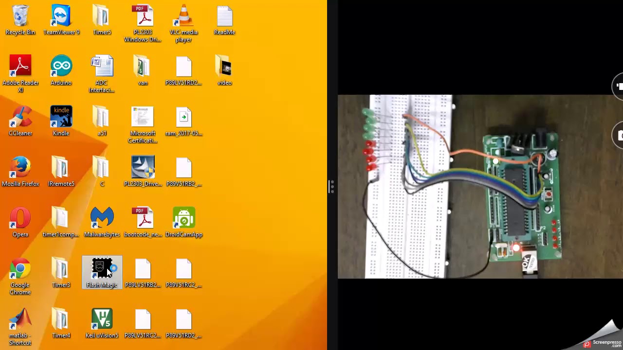 Programming microcontroller to count hex code