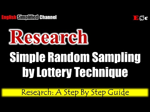 Research: Simple Random Sampling by Lottery Technique