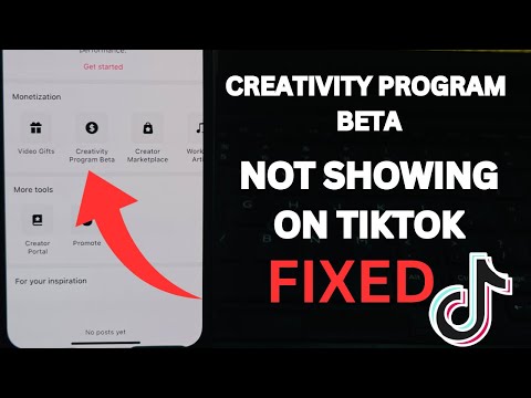 Creativity Program Beta Not Showing On TikTok !! Fix TikTok monetization option not showing