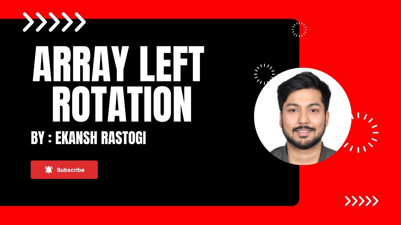 Array Left Rotation | Rotate an array in Java
