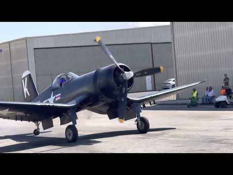 Startup of a Corsair - Vought F4U-1A