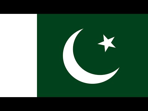 Pakistan flag waving