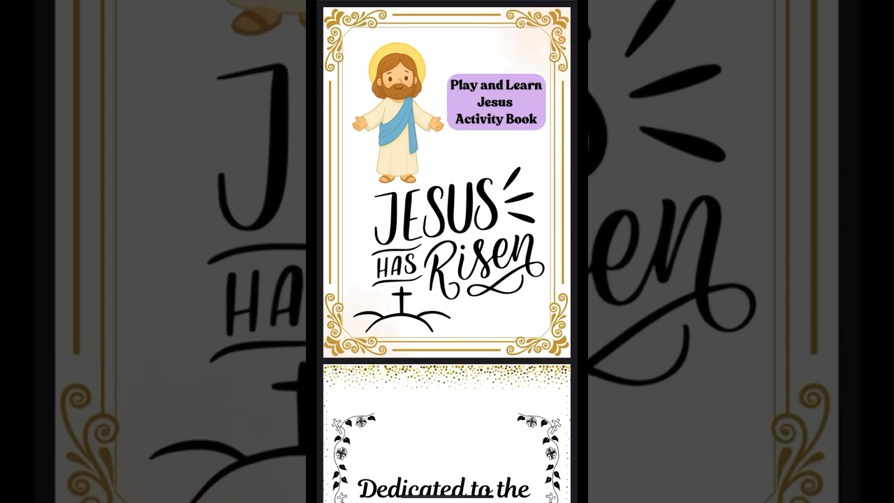 Jesus - Easter Activity Book - Free Instant Download ✝️
