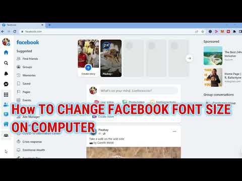HOW TO CHANGE FACEBOOK FONT SIZE ON COMPUTER
