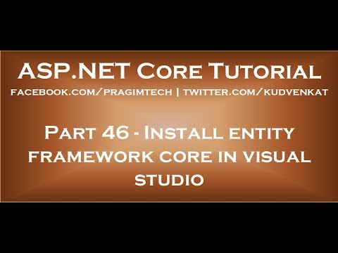 Learn Install entity framework core in visual studio - Mind Luster