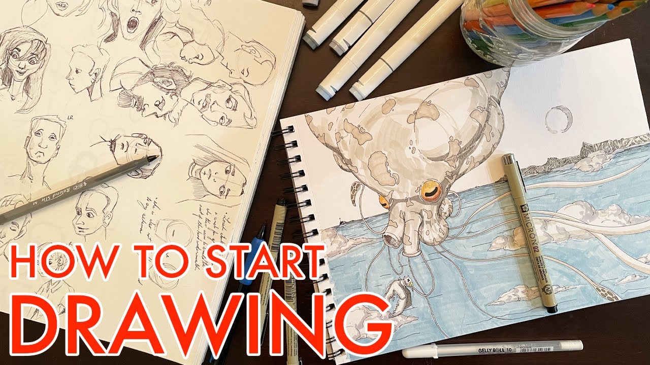 How to (actually) start Making Art - Drawing, Painting, etc.