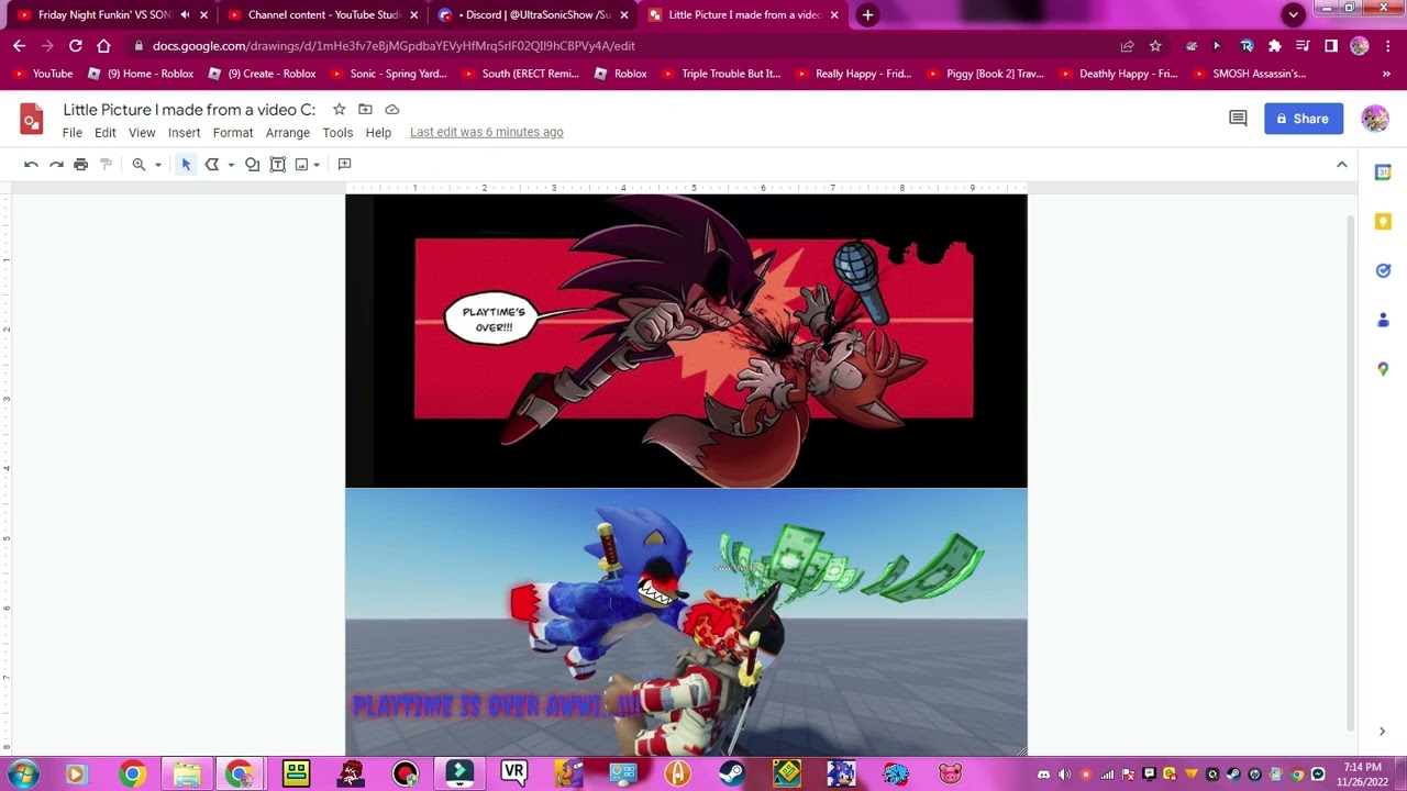 I remade this scene from a Sonic.EXE Comic Dub Video in Roblox Studio! :D