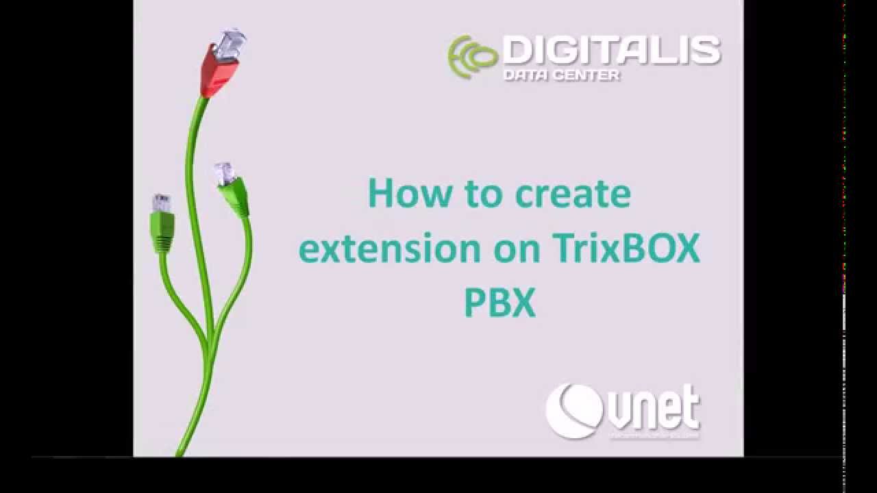 How to create extension on TrixBOX PBX