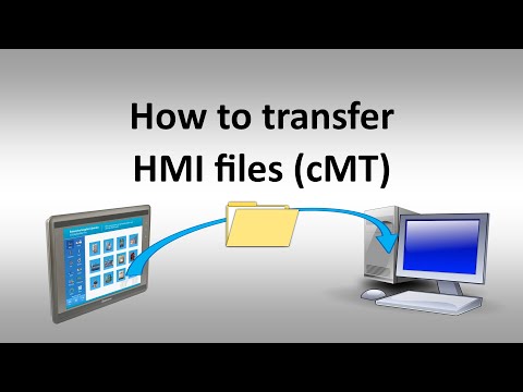 How to transfer HMI files to a PC using Weintek cMT3072XH