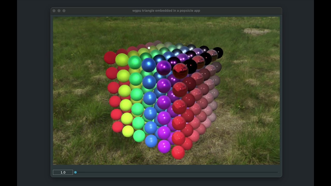 Popsicle WebGPU Integration Featuring Pygfx PBR Rendering