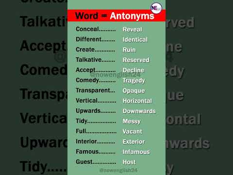 Antonyms to Promote Your English Learning #shorts #vocabulary