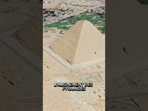 Les pyramides de Gizeh (Égypte) – Symétrie parfaite depuis l’espace 👽🔺