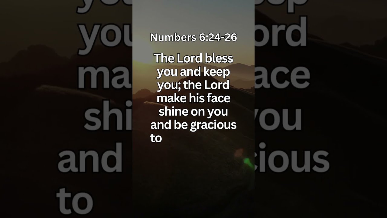 The Powerful Blessing You Need: Numbers 6:24-26 #godspromises #biblestudy #bibleverse #meditation