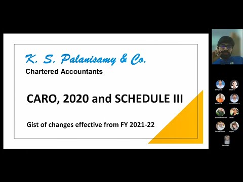 Changes in CARO, 2020 and Schedule III from FY 2021-22 - Part 2/2
