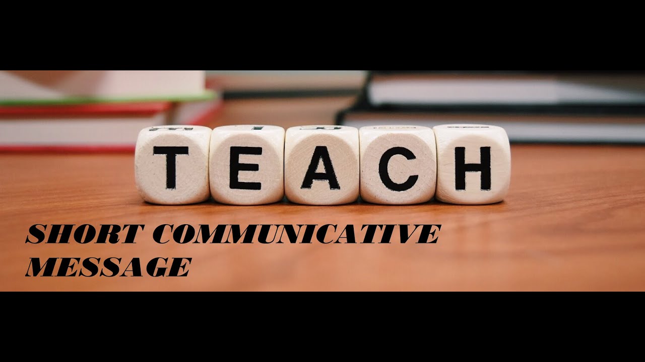 SHORT COMMUNICATIVE MESSAGE WRITING-A COMPLETE VIDEO TUTORIAL