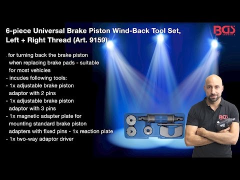 Tutorial: 6-piece Universal Brake Piston Wind Back Set, Left + Right Thread (Art. 9159)