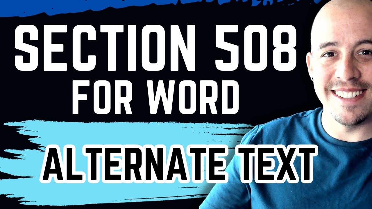images and non text elements contain alternate text | Section 508 Checklist for MS Word