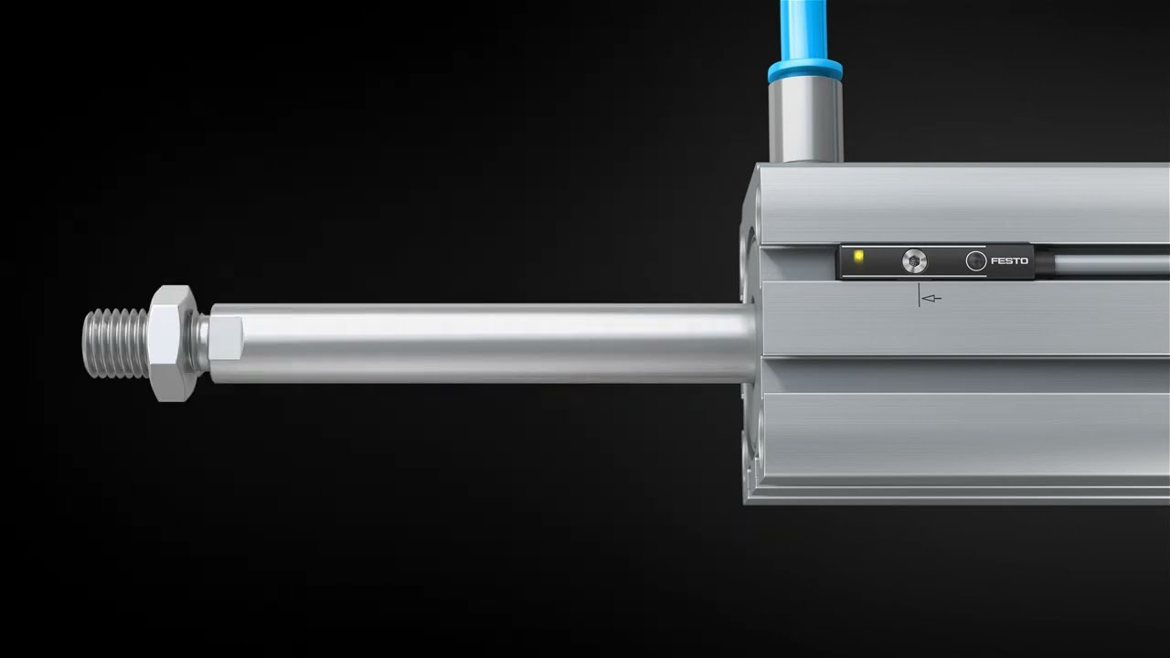 Festo SDBT MSX Self Teaching Pneumatic Cylinder Sensor Walk Through