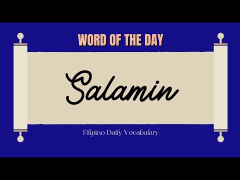 Salamin (Filipino to English) + Pronunciation of the Word