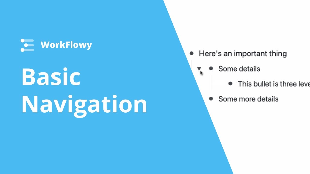 Basic Navigation in Workflowy