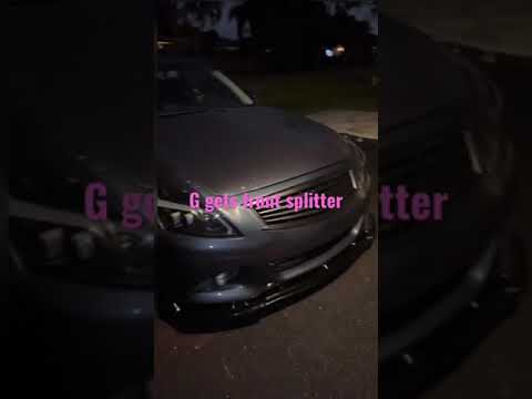 G37x sedan gets front splitter