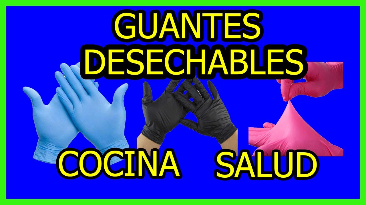 7 productos de guantes desechables - guantes de vinilo azules desechables con polvo uso alimentario