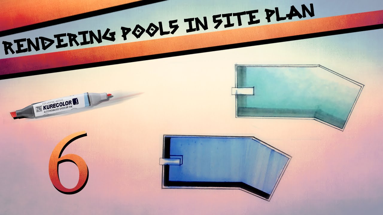 Rendering Pools in Site Plan