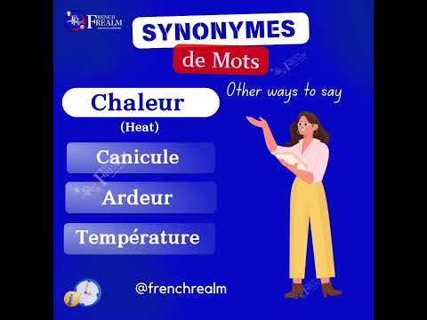 Speak French with elegance! Here are synonyms to enrich your conversations. 💬💡🇫🇷