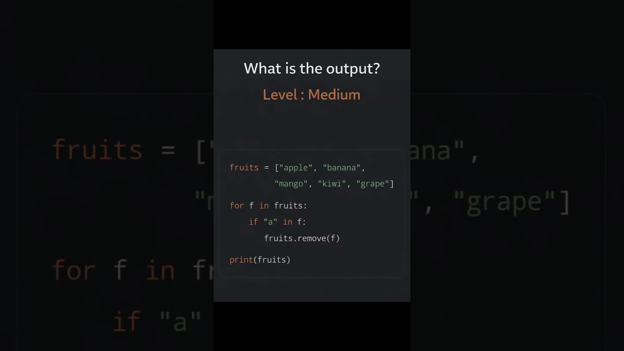 Guess The Output  | Python