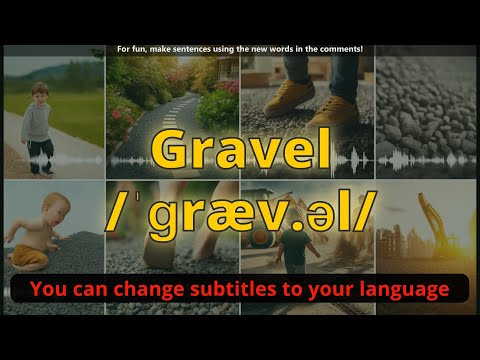 Gravel meaning with 5 examples