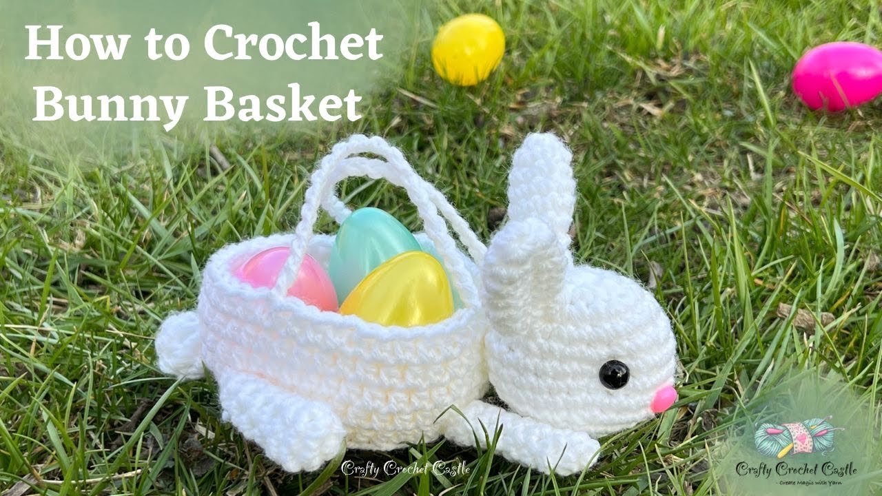 How to Crochet Bunny Basket | Beginner Friendly Tutorial | Easter Gifts