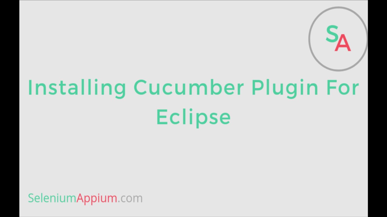 Cucumber Selenium Tutorials - Installing Cucumber plugin for eclipse