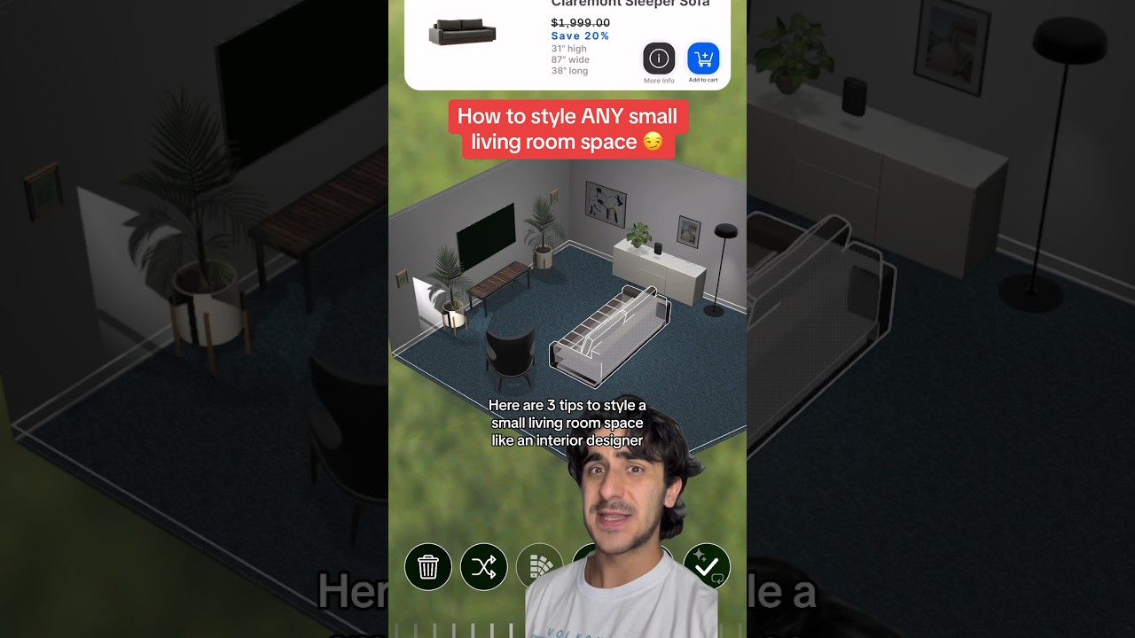 How to style a small a small living room space!