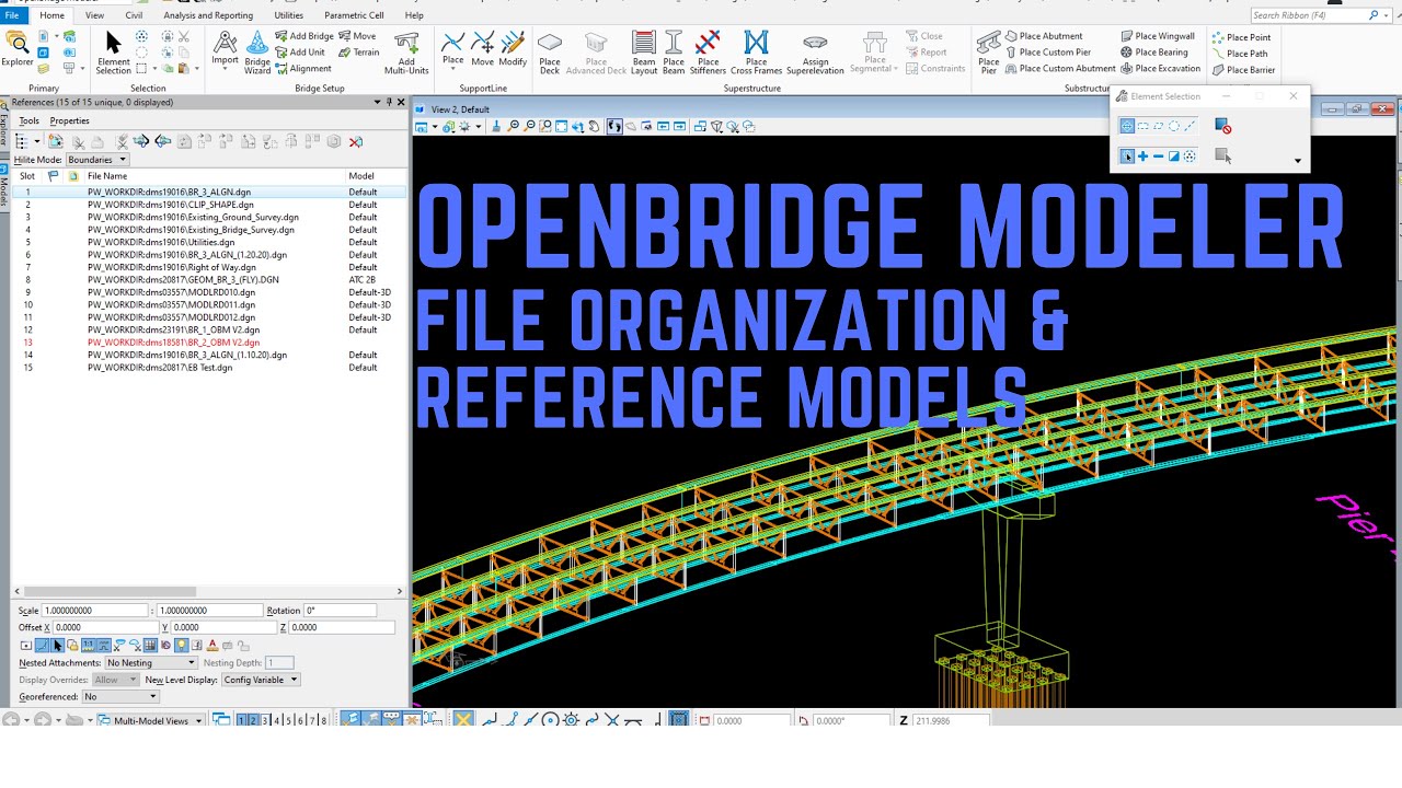 OpenBridge Modeler - File Organization & Reference Files