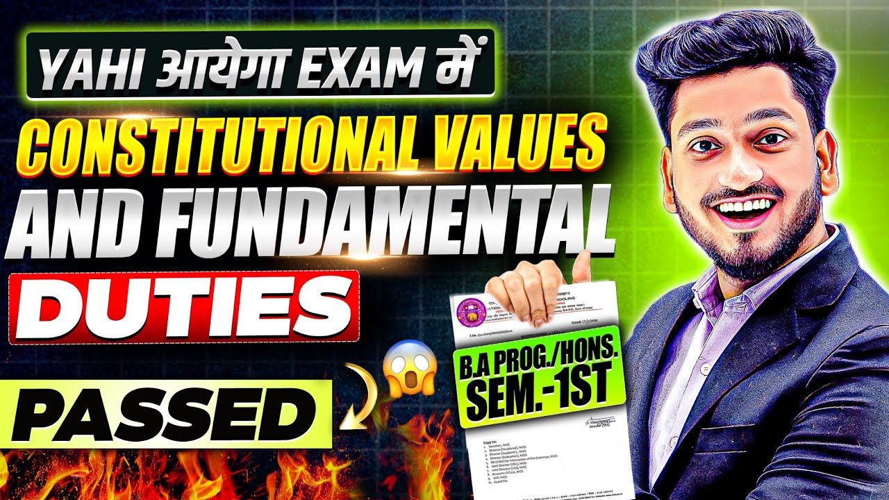 Understanding Constitutional Values and Fundamental Duties in India ...