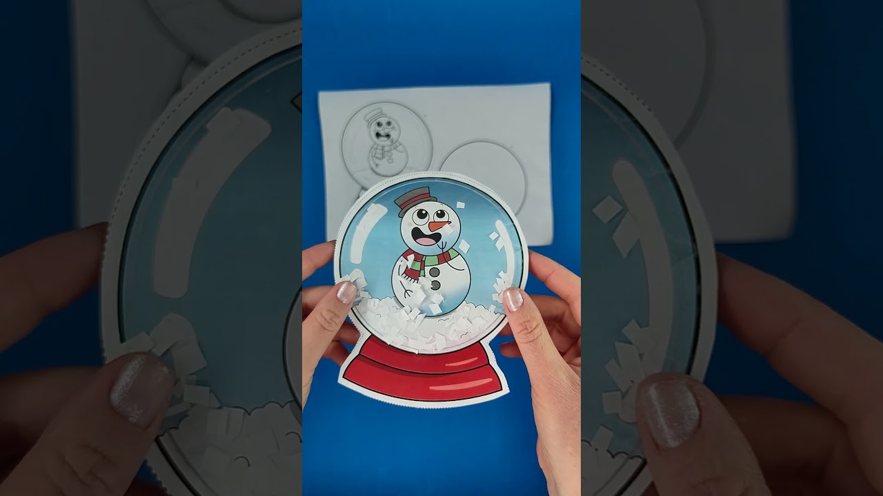 Snowman Snow Globe Paper Craft