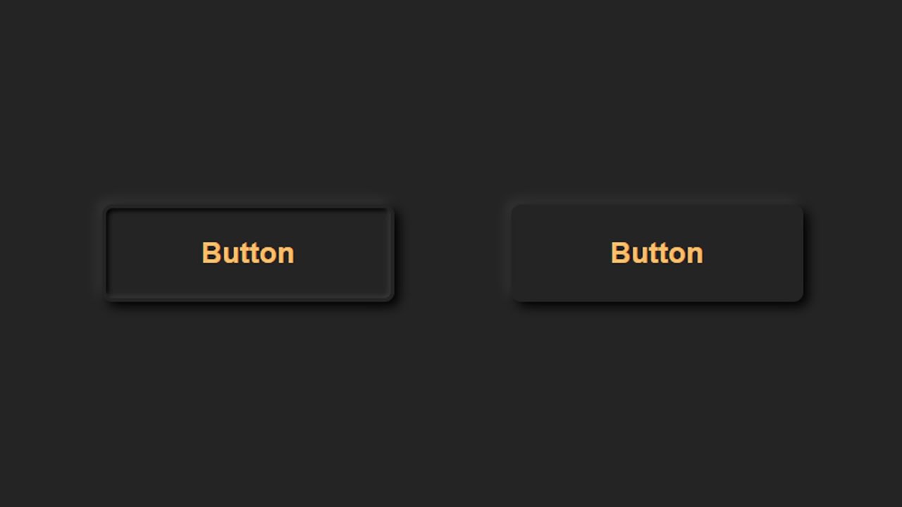 Make Neumorphism Button With HTML  CSS | Neuphormic Web Design