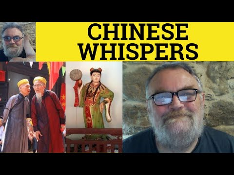 🔵 Chinese Whispers Meaning - Chinese Whispers - Traditional Children´s Games - ESL British Accent