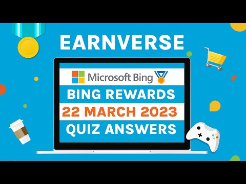 Bing Reward Answers | 22th March 2023 | Earnverse #bing #rewards