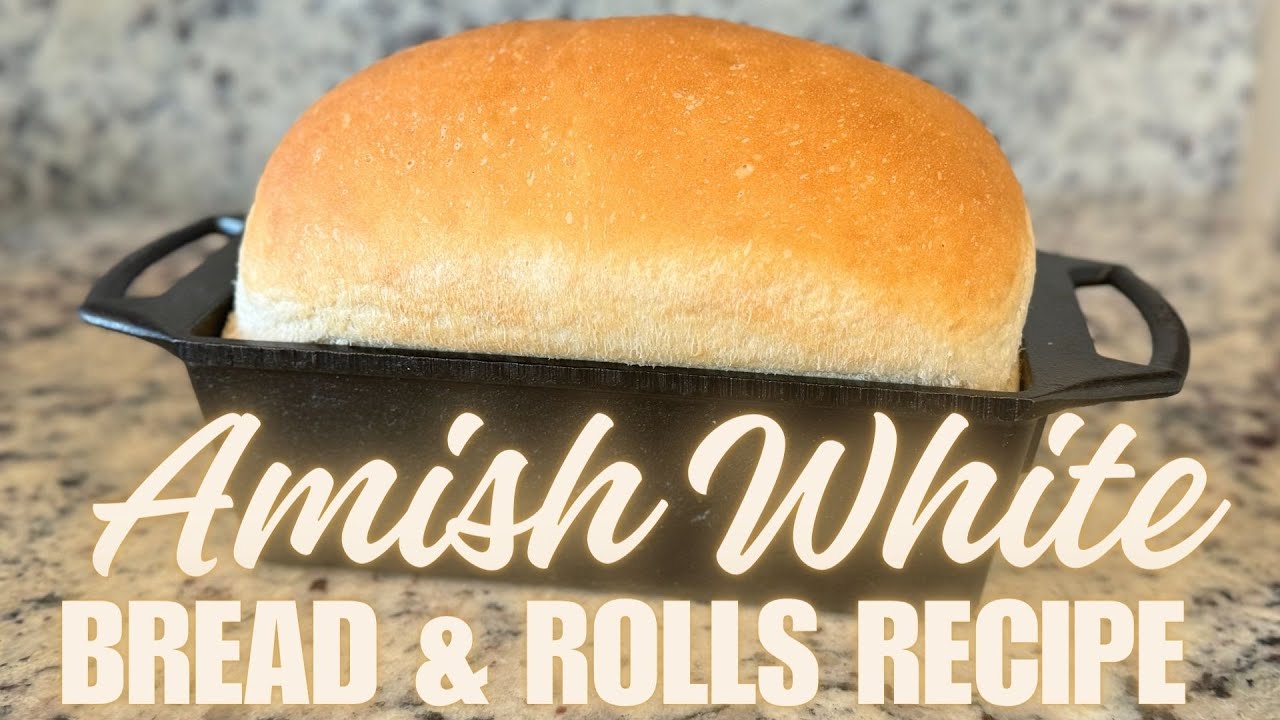 Easy Homemade Amish White Bread & Rolls #Recipe